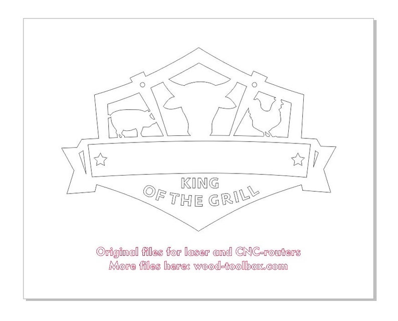 Sign Barbecue Vector Files SVG DXF CDR. Patterns for | Etsy