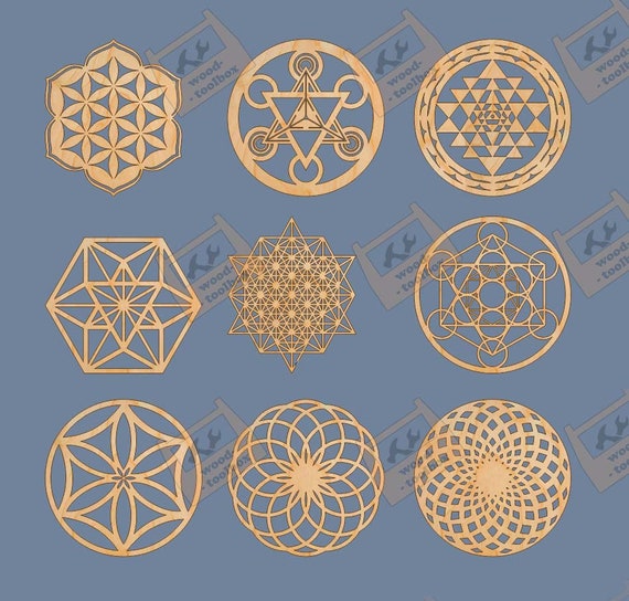 2D circle patterns Digital files for laser cut dxf svg | Etsy