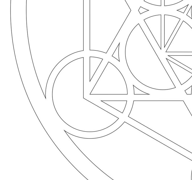 2D circle patterns Digital files for laser cut dxf svg | Etsy