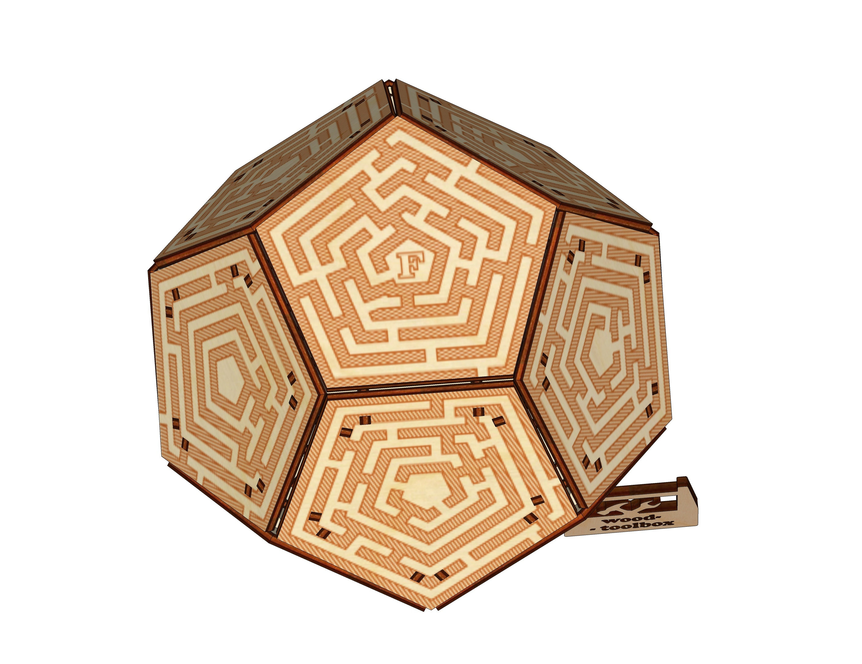 Dodecahedron 6 versions Digital files SVG DXF CDR. | Etsy