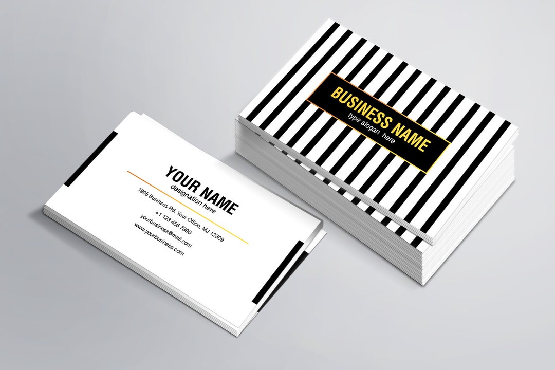 Business Cards Printable, Name Card Template, Calling Cards, EASY to ...