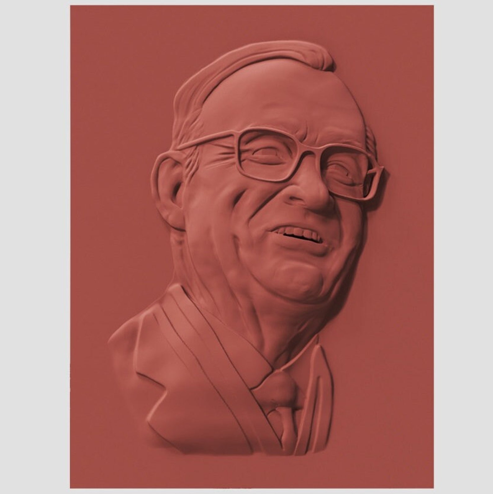 Custom Bas Relief Portrait 3d Model STL From One Picture. Custom Order ...