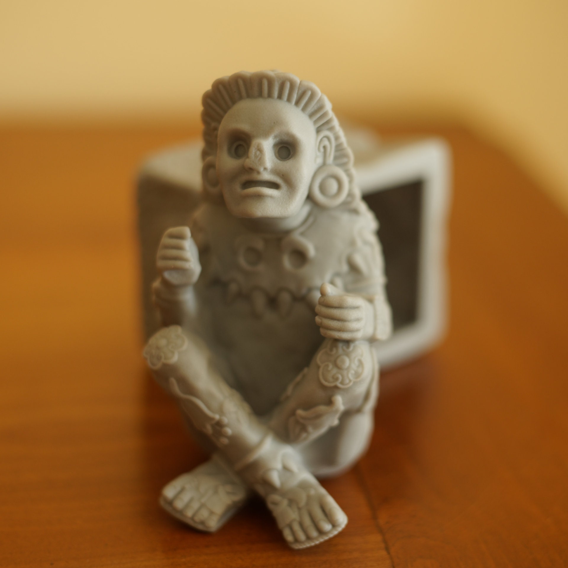 Xochipilli Statue Replica 16cm / Patinated Gold Color Variation - Etsy