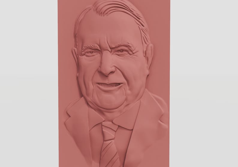 Custom Bas Relief Portrait 3d Model STL From One Picture. Custom Order ...
