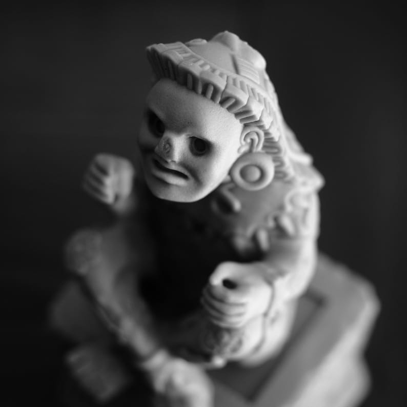 Xochipilli Statue Replica 16cm / Patinated Gold Color Variation - Etsy