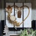Farmhouse Heart Wall Sign, Wall Decor, Solo Wood Flower Sign, Jute ...