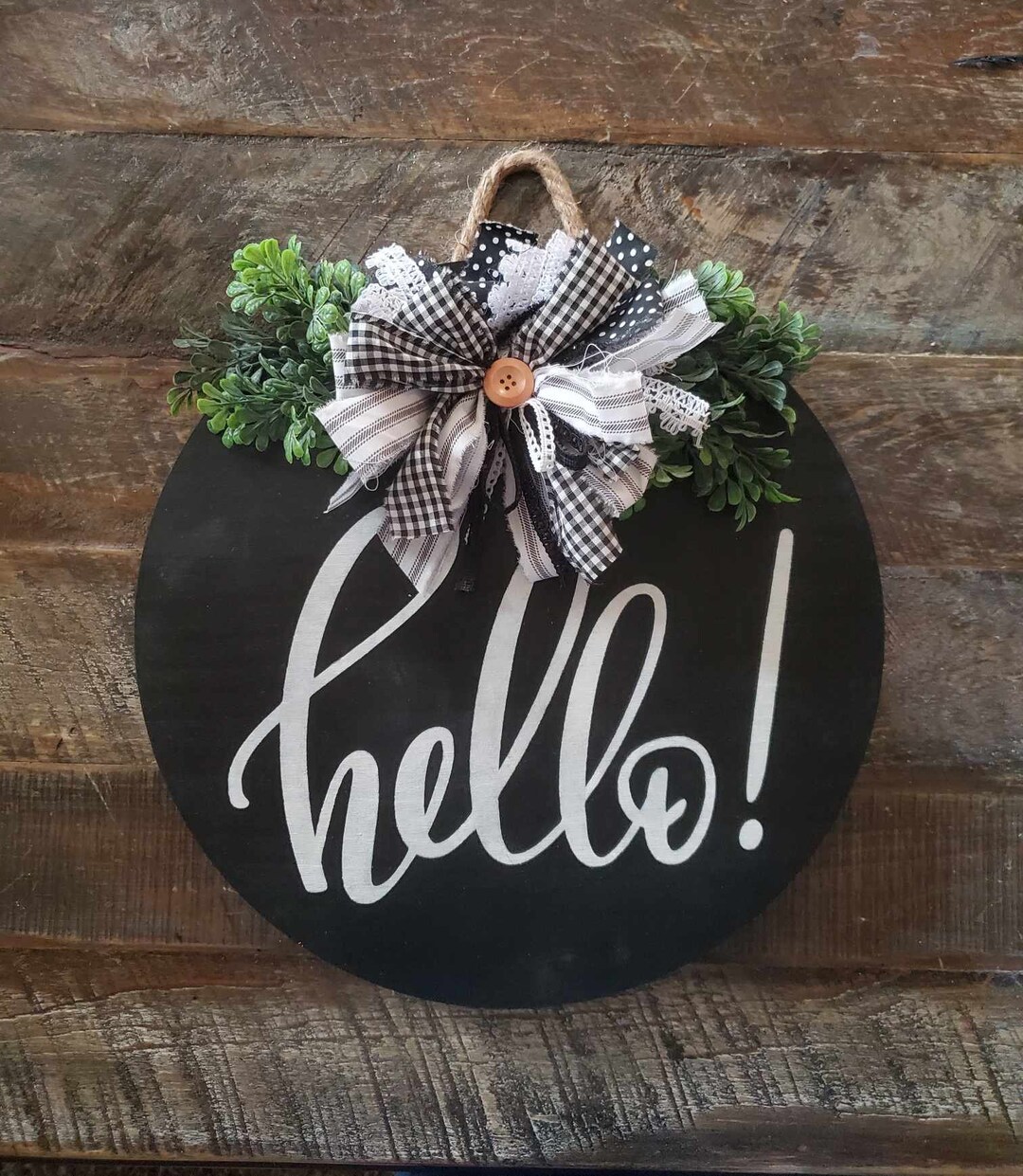 Hello Door Hanger, Door Sign, Hello Door Wreath, Welcome Door Sign ...