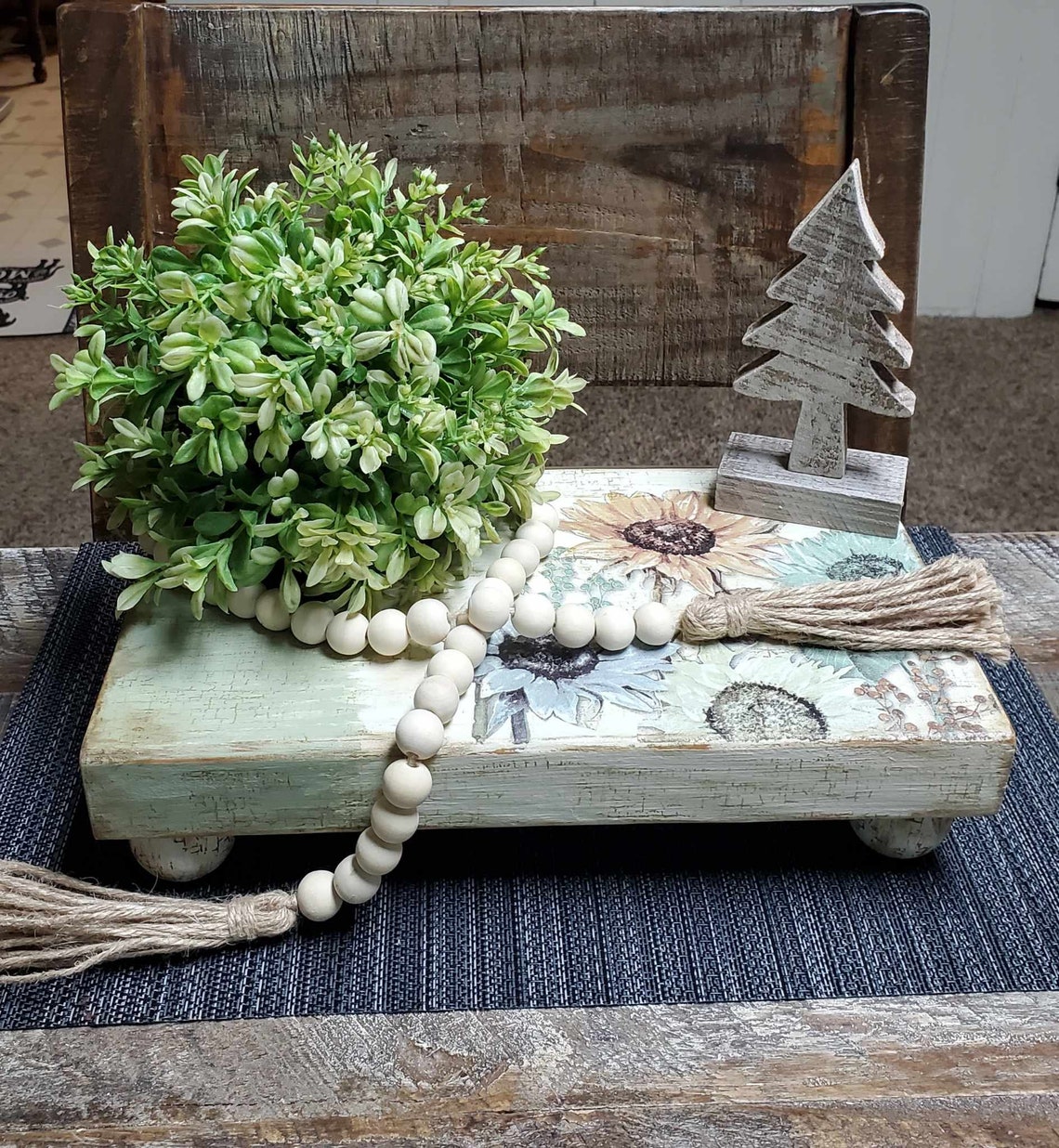 Farmhouse Kitchen Riser, Wood Riser, Decorative Riser, Pedestal ...