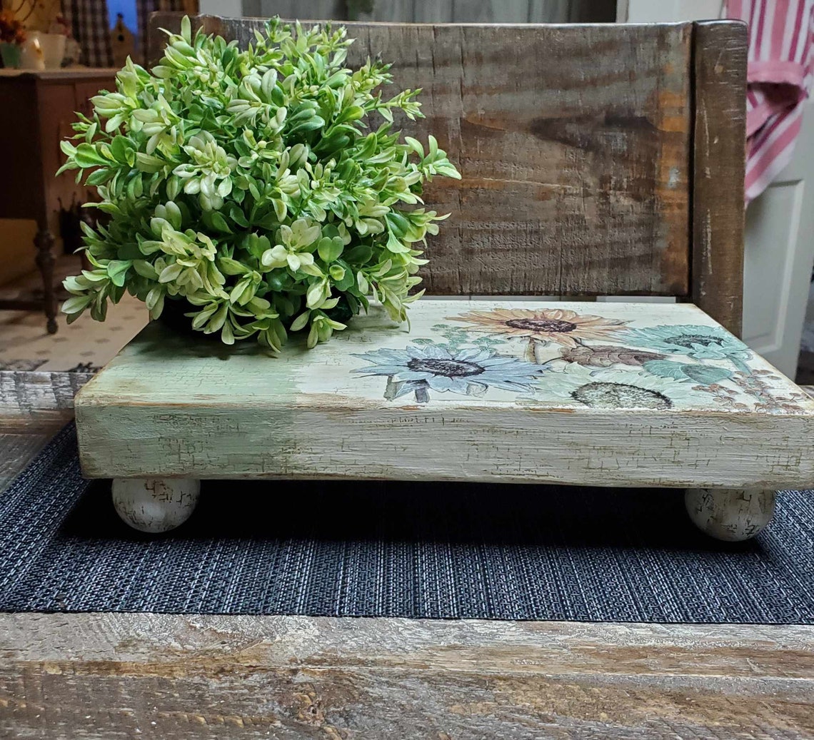 Farmhouse Kitchen Riser, Wood Riser, Decorative Riser, Pedestal ...