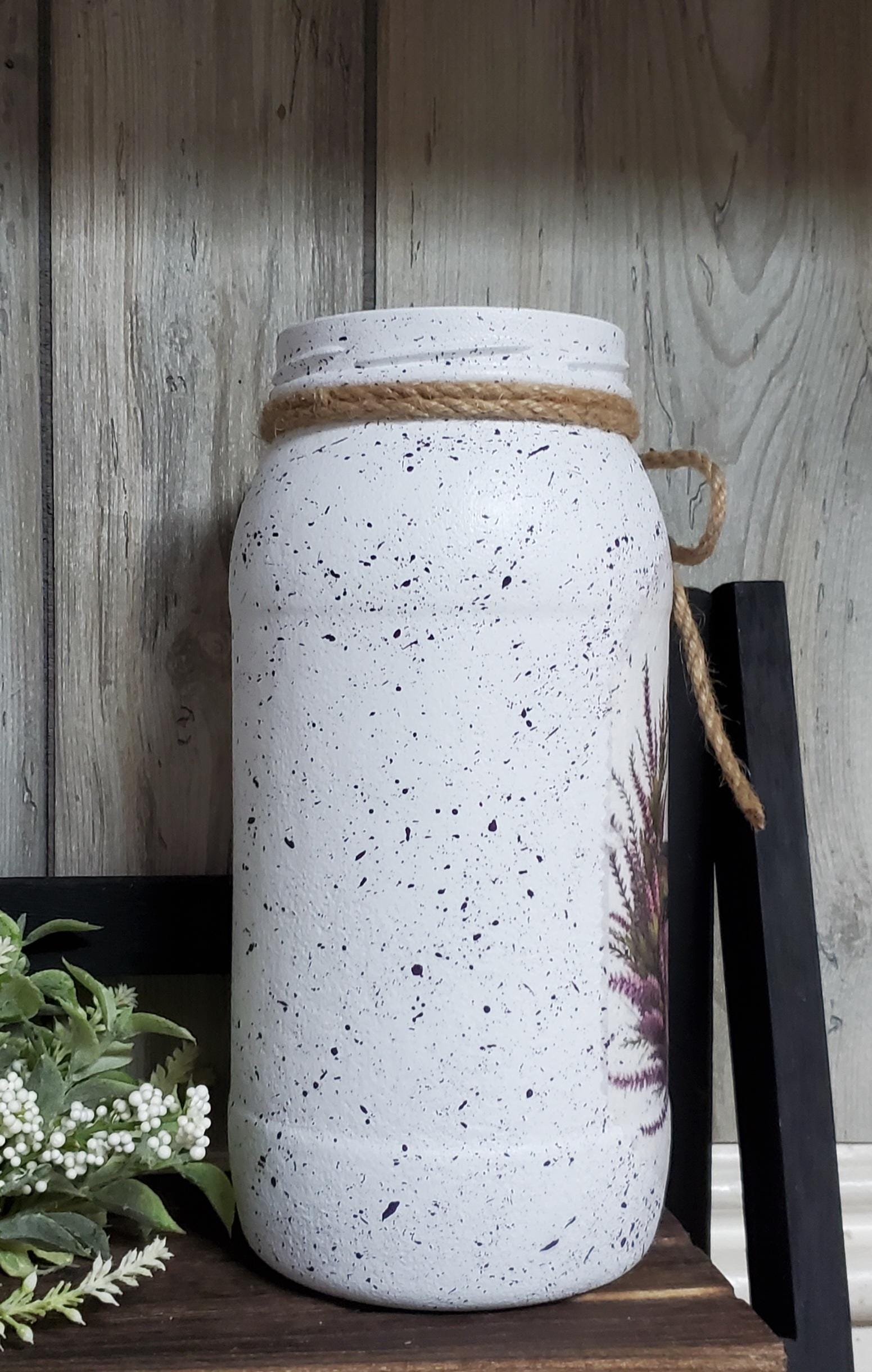 Highland Cow Glass Jar, Highland Cow Decor, Farmhouse Jars, Decopodged ...