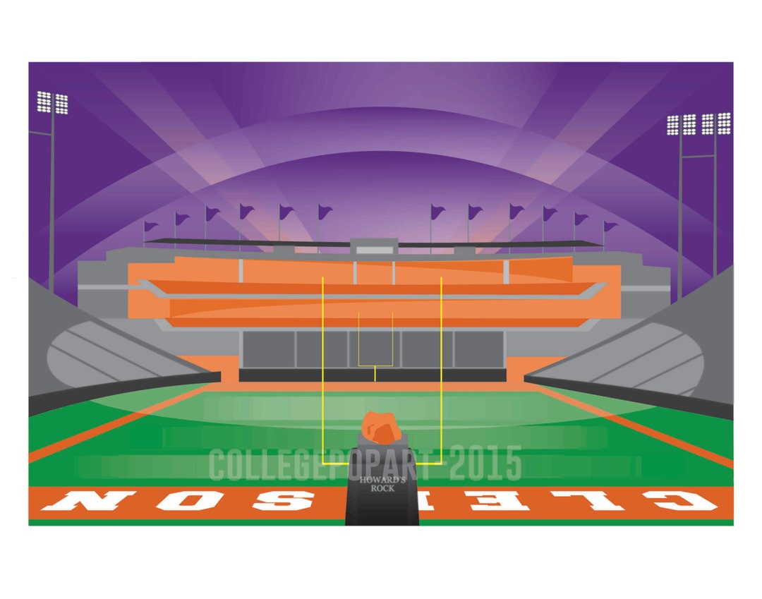 Clemson Tigers | Howard's Rock & Death Valley - Memorial Stadium ...
