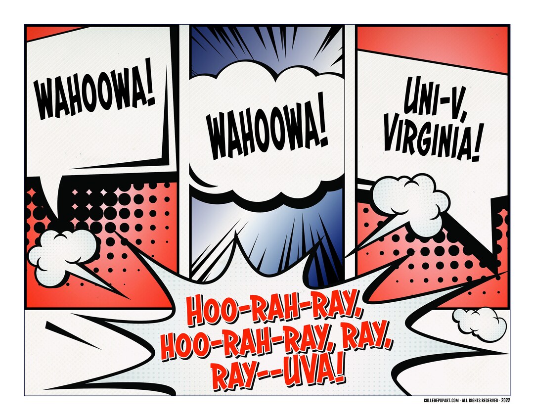 Virginia Cavaliers School Cheer Comic | Your Favorite Cheer in a ...