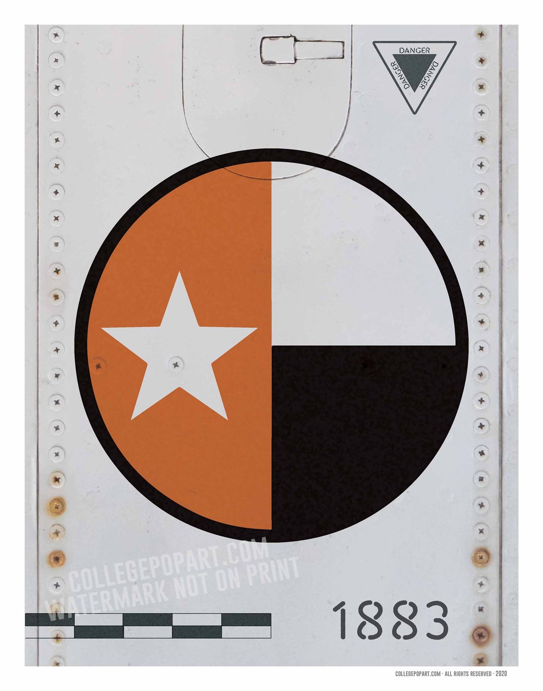 Texas Longhorns | "vintage Aircraft" Style Roundel Print in Team Colors ...