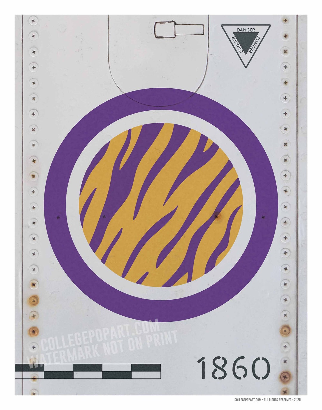 LSU Tigers | "vintage Aircraft" Style Roundel Print in Team Colors of ...