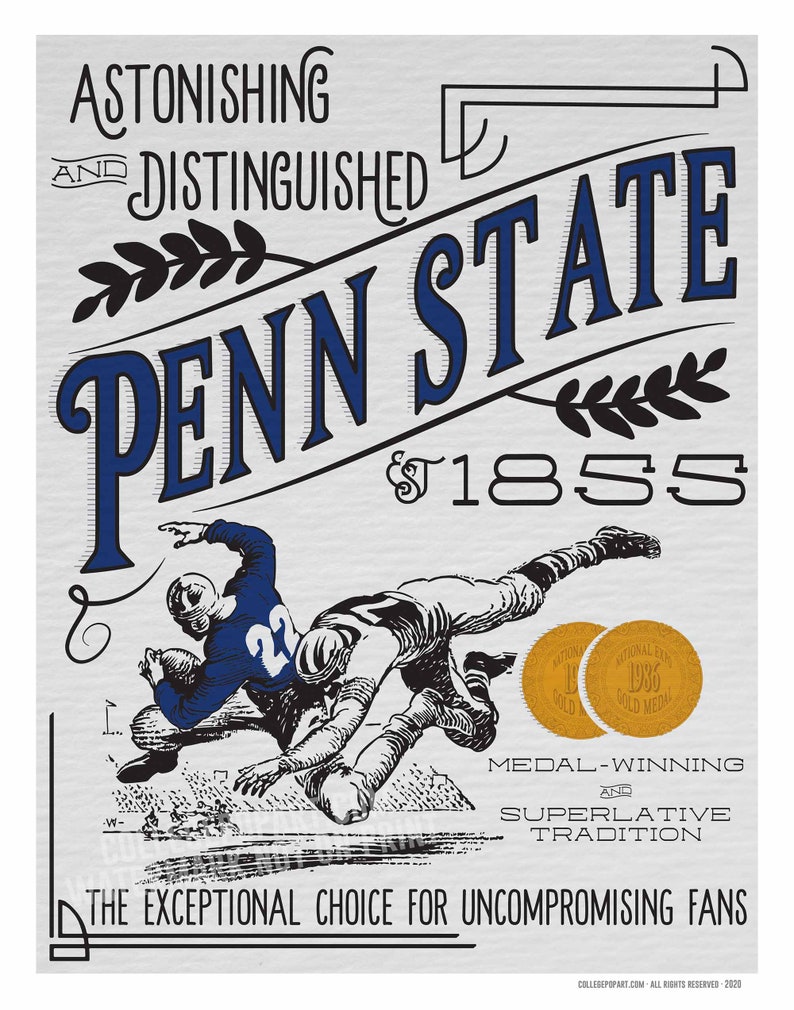 Penn State Nittany Lions "astonishing & Distinguished" | Vintage ...