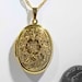 Floral Engraved Gold-plated Oval Locket Necklace by the Healing Gypsy ...