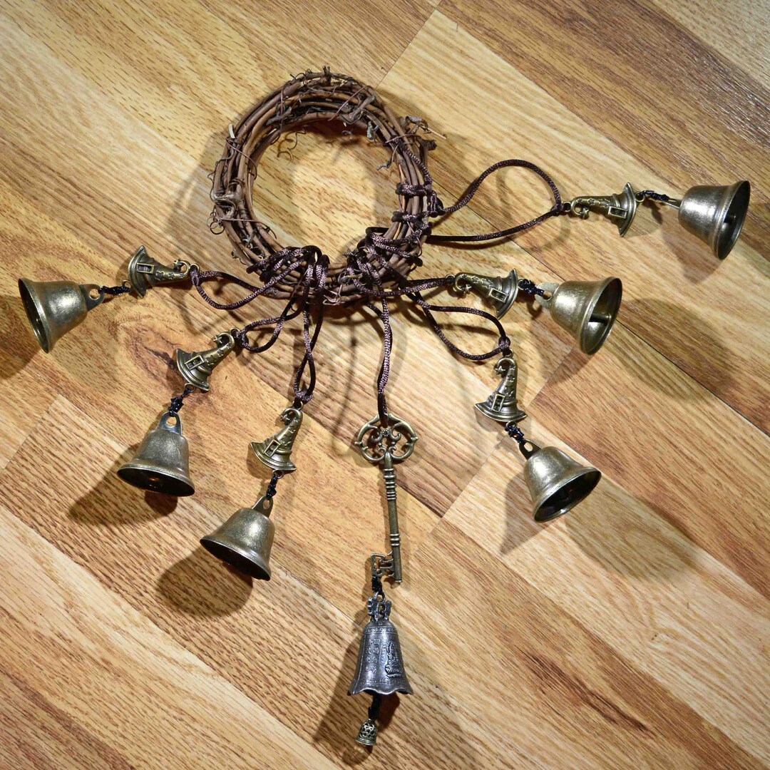 Witch Bells for Door Large Set Handmade Pagan Bells Home & - Etsy