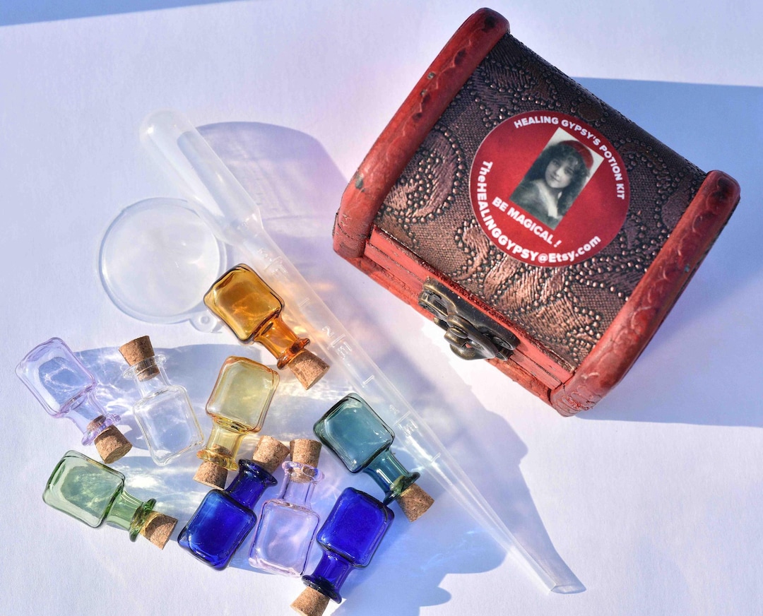 LOVE Potion 9 Kit Tiny Potion 9 Bottles in Tiny Trunk DIY Potion Craft ...