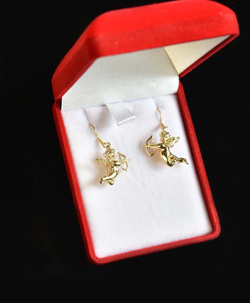 14kt Gold Cupid Jewelry Gift Set by the Healing Gypsy* Cupid Necklace W ...