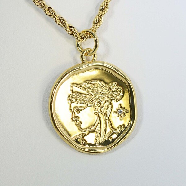 Greek Coin Goddess - Etsy