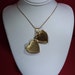 LOCKET Red and Gold Heart Shaped Photo Locketkeepsake Locket gift for ...
