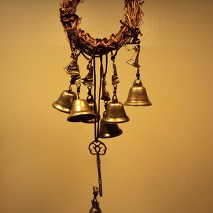 Witch Bells for Door Large Set Handmade Pagan Bells Home & - Etsy