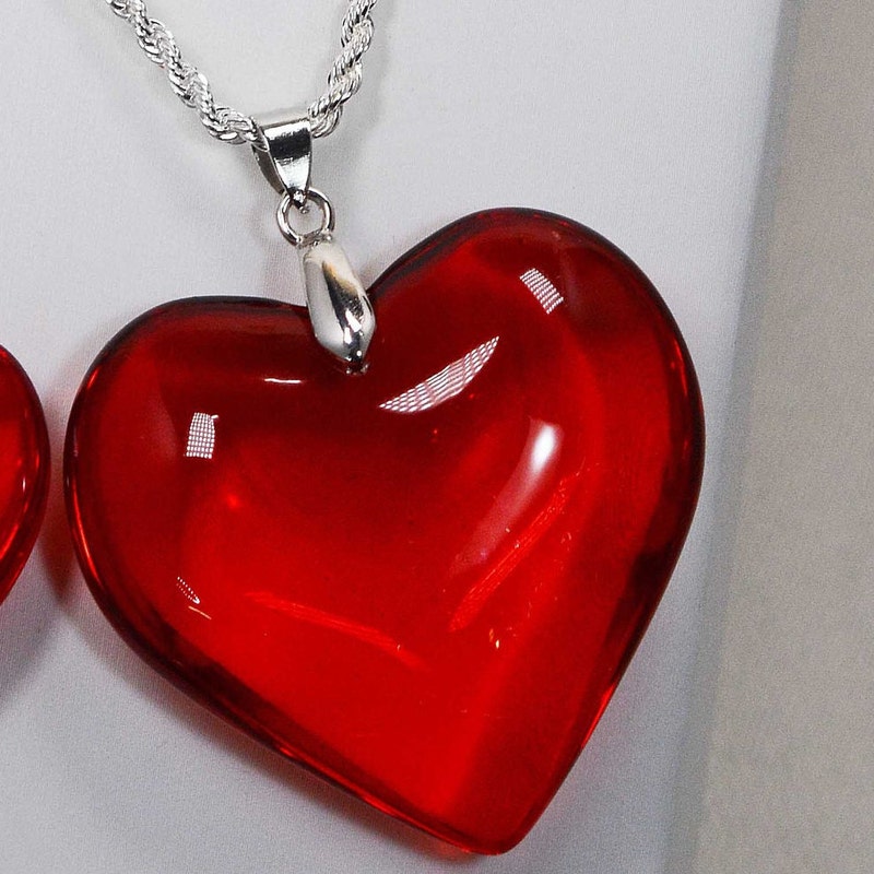 Red Heart Jewelry - Etsy