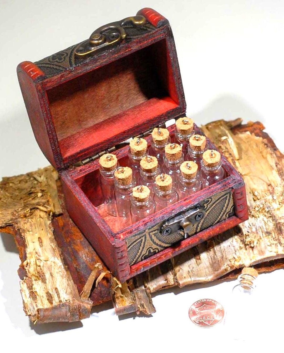 Mini {12} Magic Potion Making Kit by the Healing Gypsy* 12 Tiny Empty ...