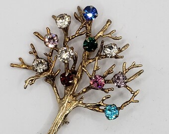 Family Tree and It's Roots Brooch in Sterling Silver, One of a Kind and ...