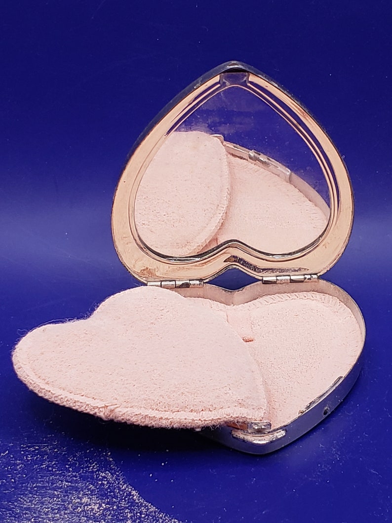 Vintage Sterling Silver Hingeco Compact Heart-shaped 1940s - Etsy