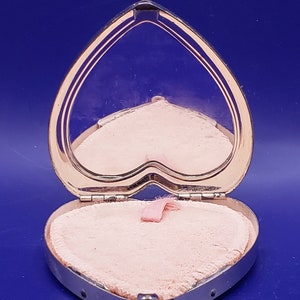 Vintage Sterling Silver Hingeco Compact Heart-shaped 1940s - Etsy