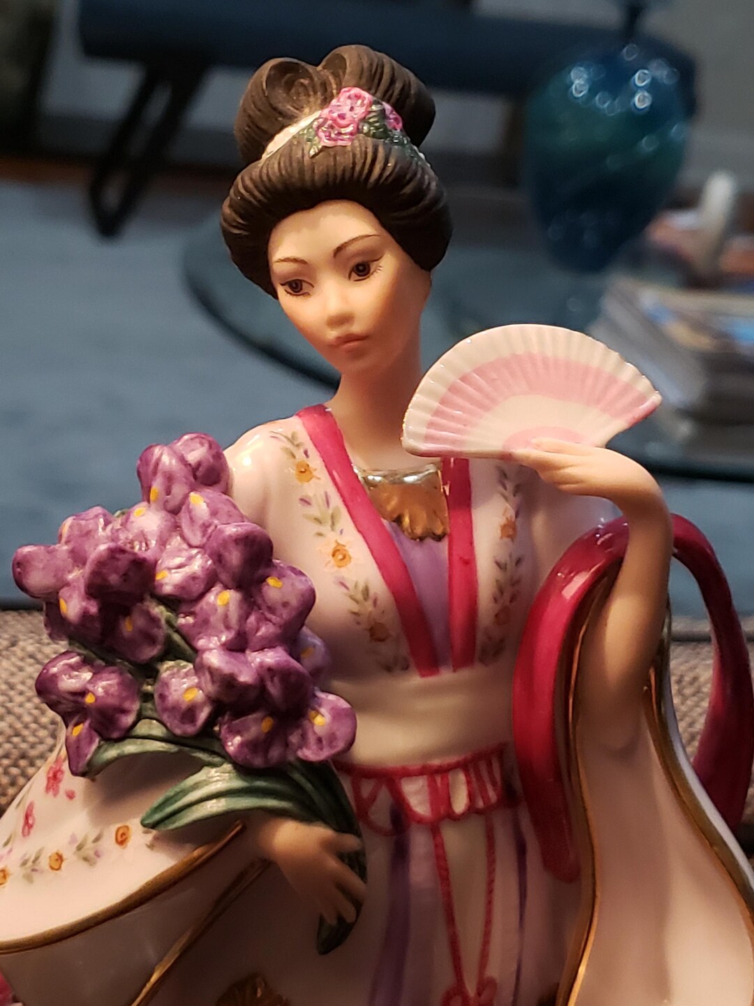 The Iris Princess by Lina Liu for Danbury Mint Porcelain Figurine - Etsy
