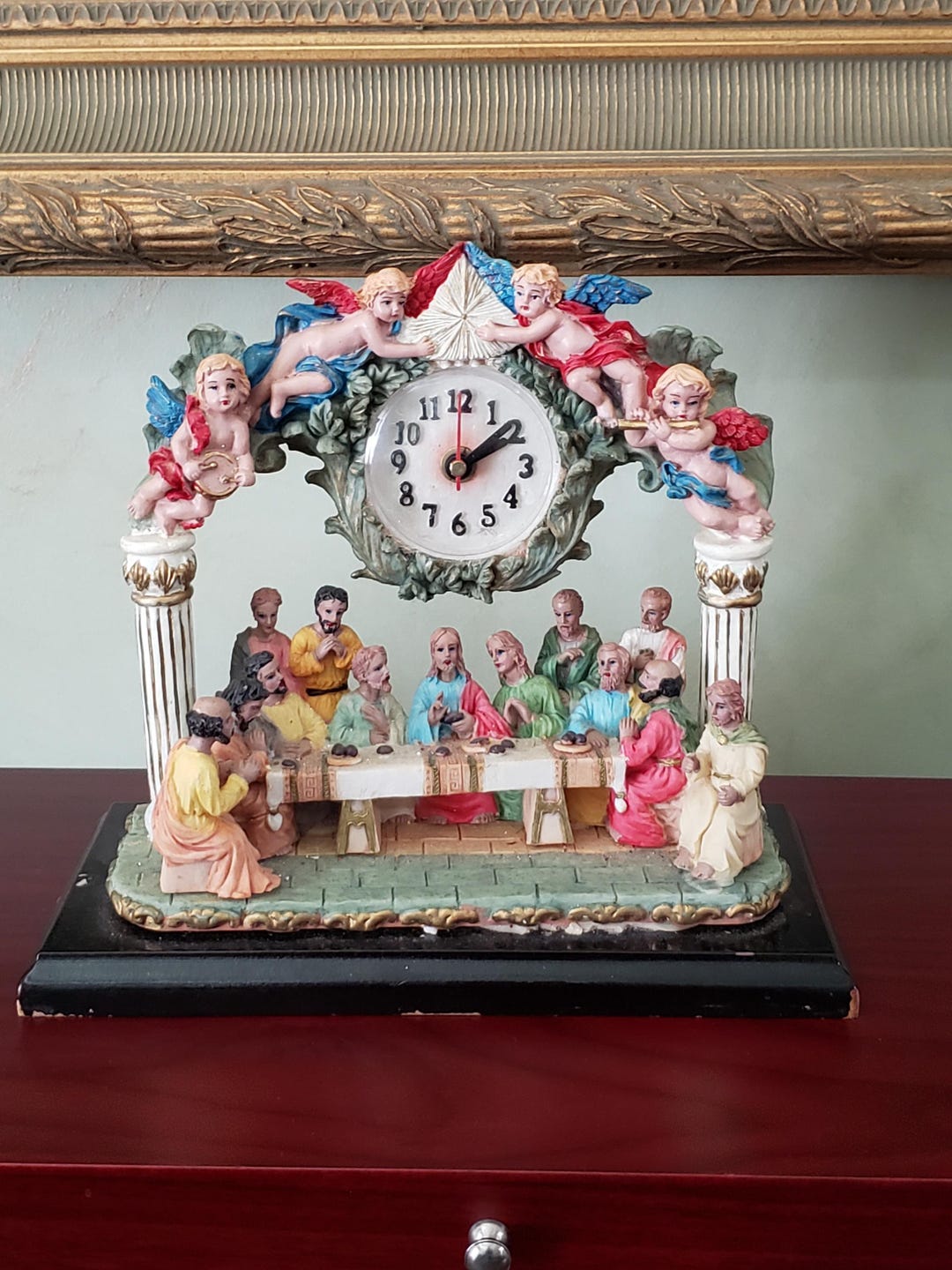 Unusual Last Supper Clock With Cherubs - Etsy
