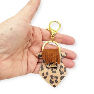 Highland Cow Keychain, Cow Keyring, Genuine Leather Keychain, Purse Bag ...