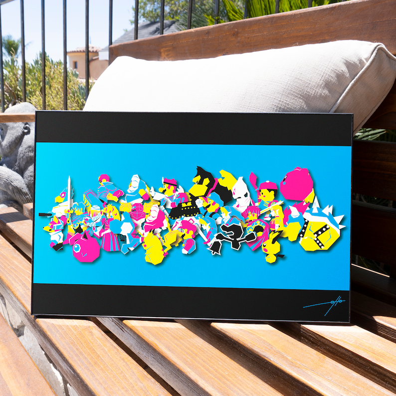 Melee Poster CMYK Super Smash Bros. Melee SSBM - Etsy