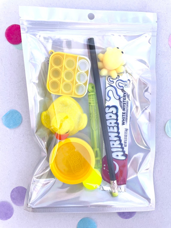 Yellow Party Goody Bags, Birthday Party Favor by Sincerely Scarlet ...