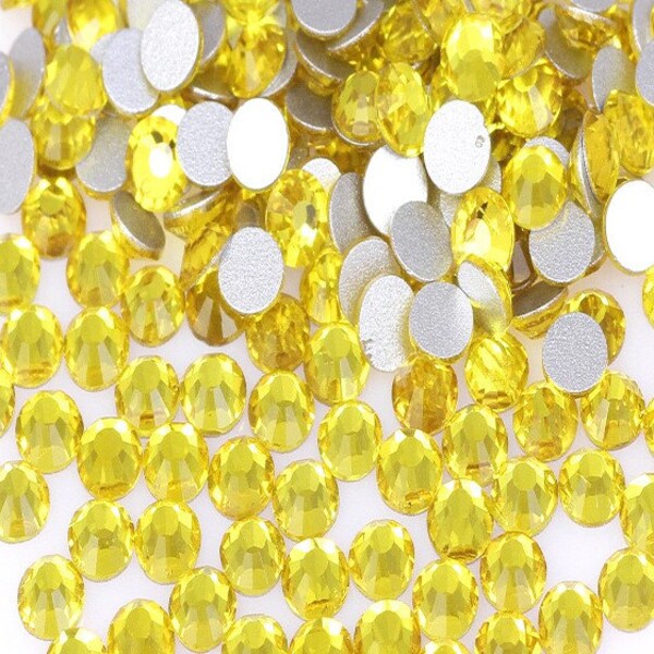 Yellow Glass Stones - Etsy