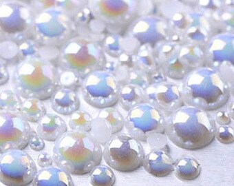1440pcs Clear Crystal Flat Back Round Crystal Rhinestones - Etsy