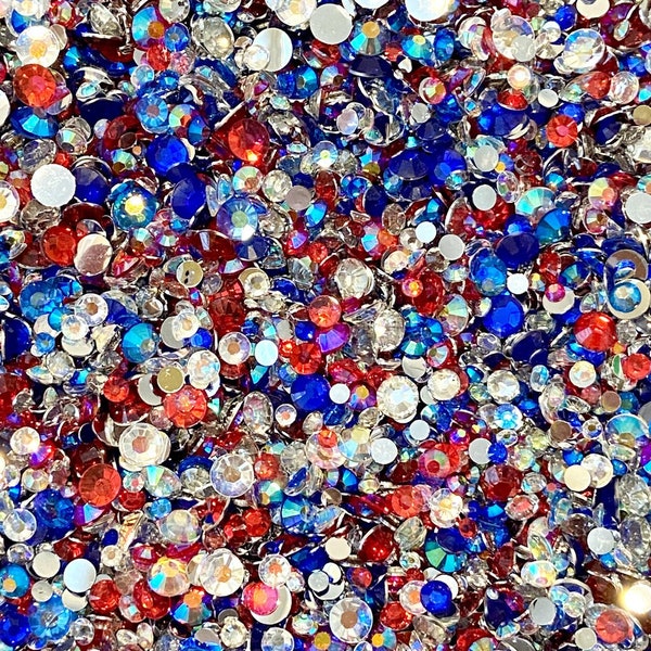 Red White Blue Rhinestones - Etsy