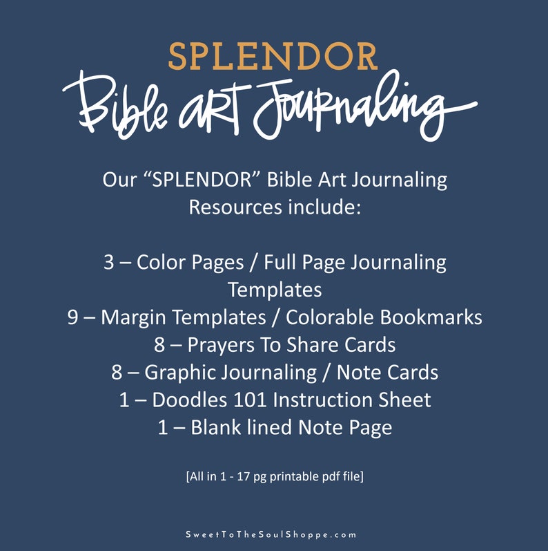 Soul Inspired splendor Bible Art Journaling - Etsy
