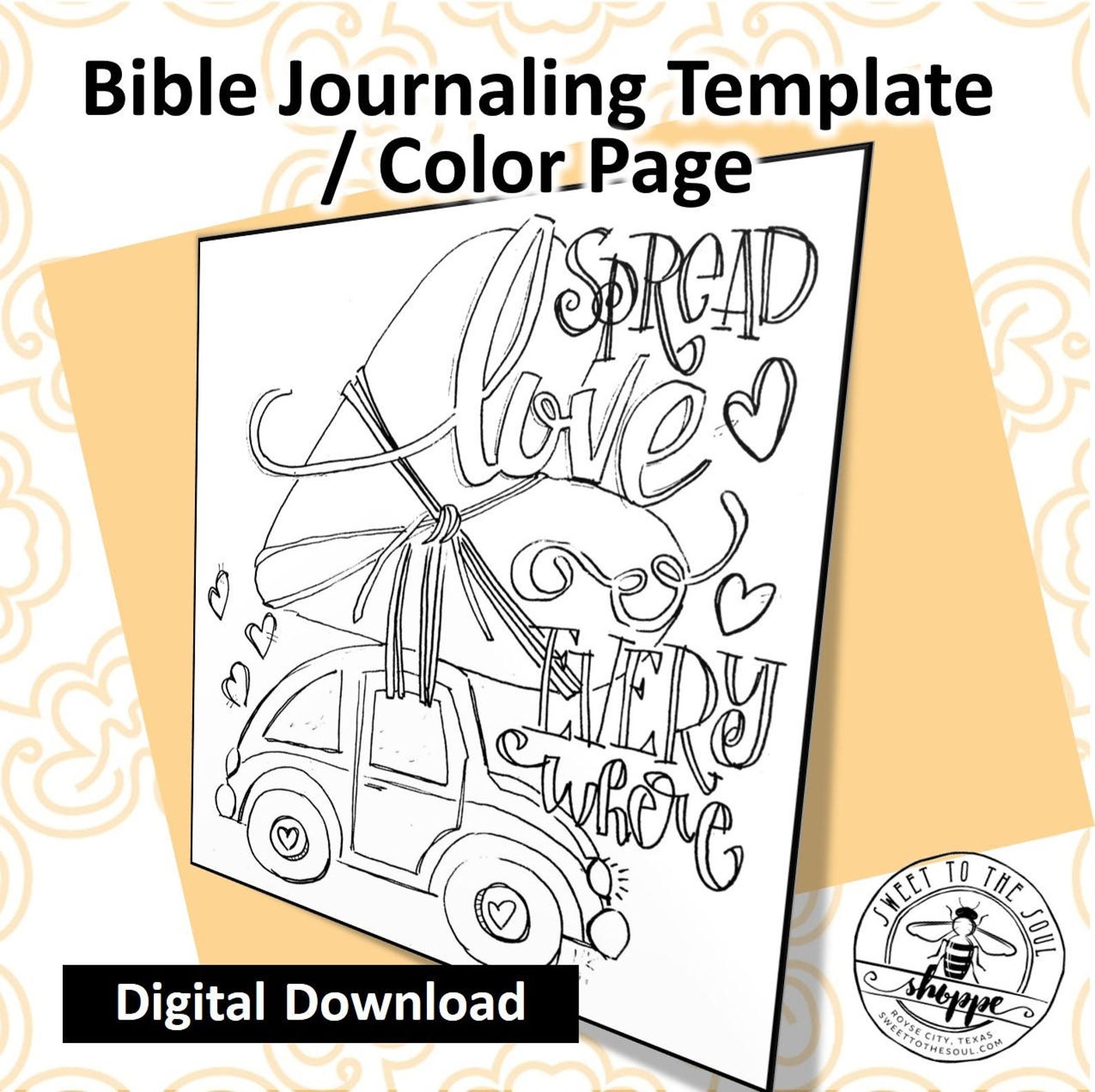 Scripture Color Page / Journaling Template 1 John - Etsy