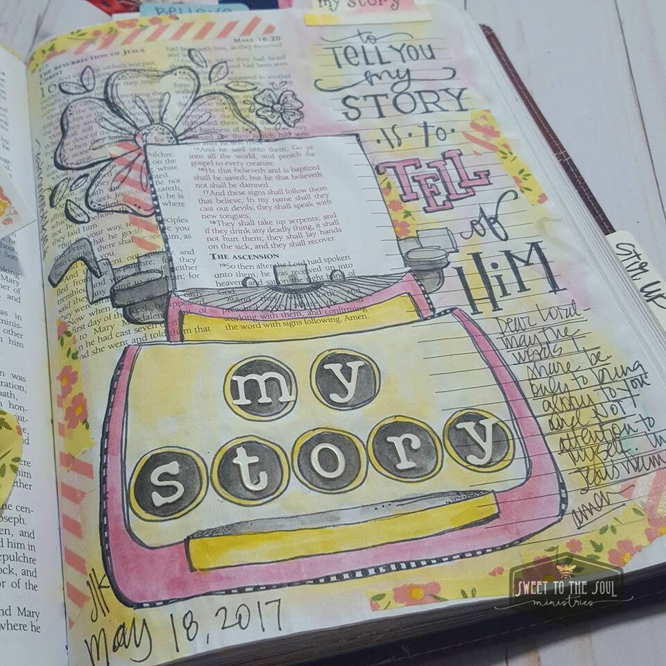 Scripture Color Page / Journaling Template "mark 16:15"- Digital ...