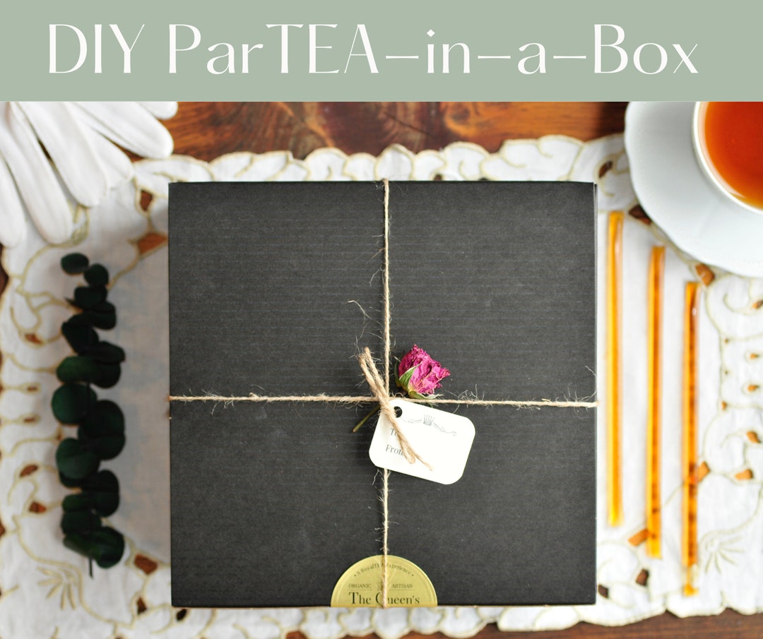 Partea-in-a-box DIY Tea Kit Make Your Own Organic Tea Blends Party Box ...