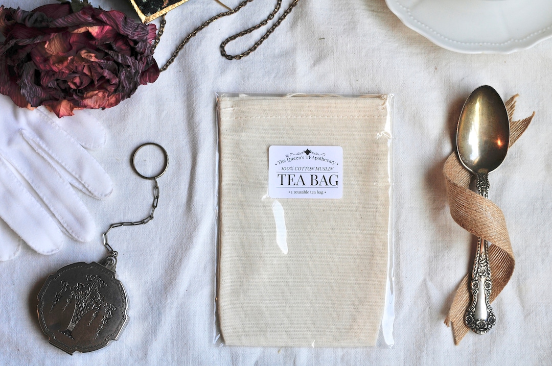 Large Tea Bag | 1 Reusable 100% Cotton Muslin Teapot Bag | Eco-friendly ...
