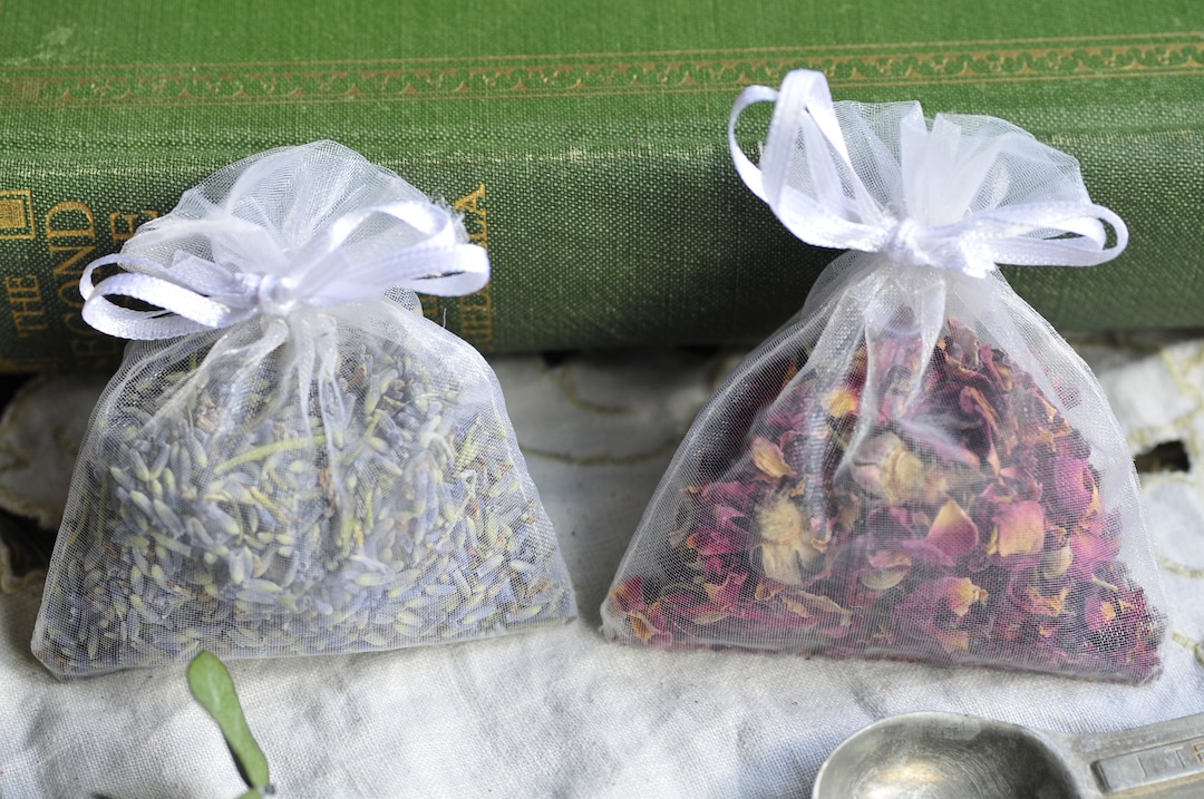 Organic Lavender Sachet | Herbal-filled Organza Bag | Aromatherapy ...