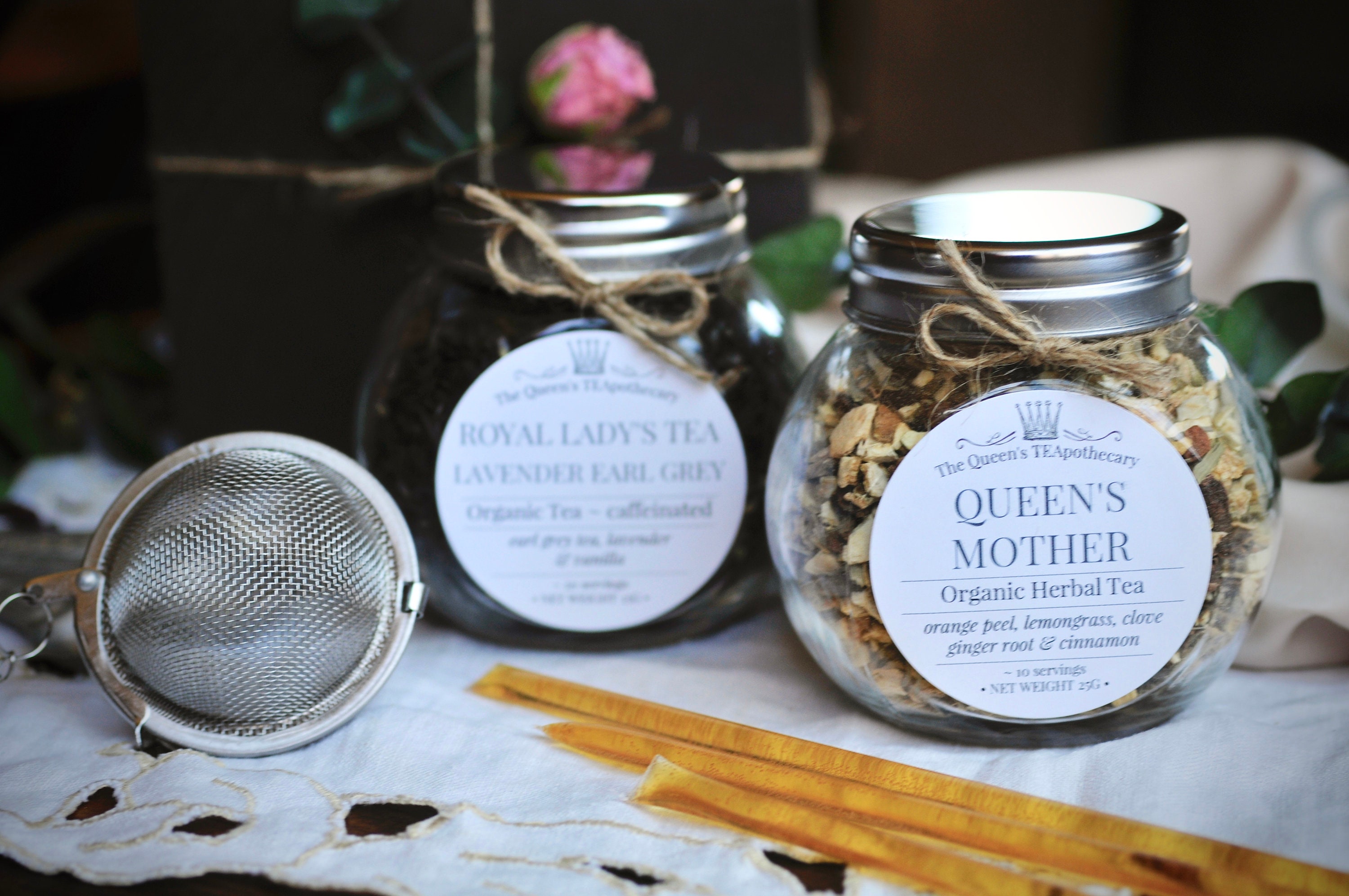 Loose Leaf Tea Jar Gift Box Set | 1 Jar With Tea Ball | Choose Your Own ...
