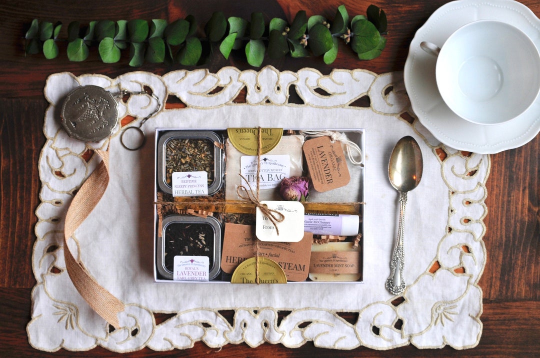 Lavender Collection | Tea & Bath Gift Box |organic Tea, Soap, Lip Balm ...