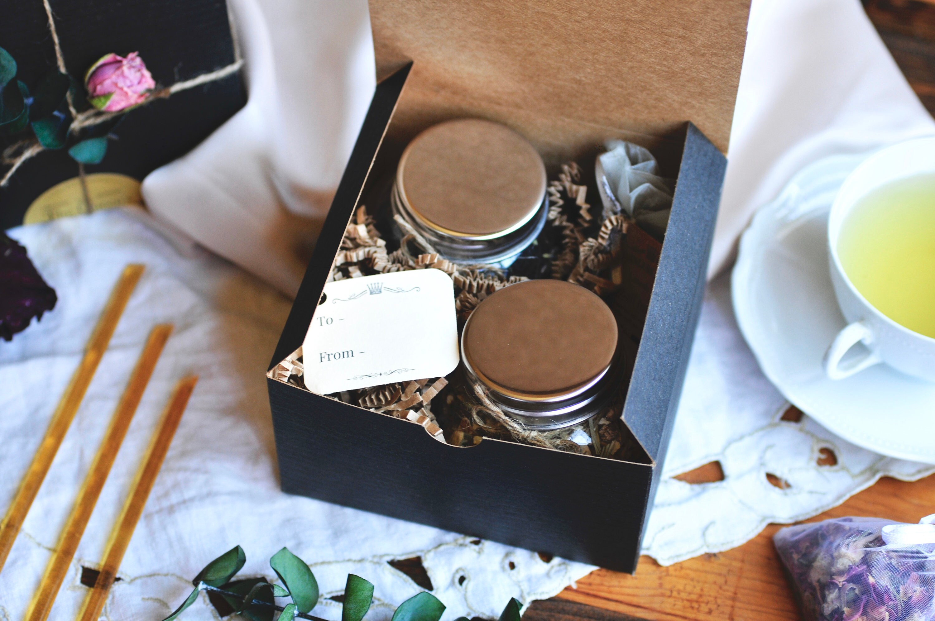 Loose Leaf Tea Jar Gift Box Set | 1 Jar With Tea Ball | Choose Your Own ...