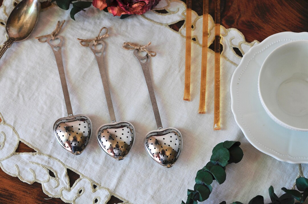 Heart Tea Infuser | Stainless Steel Tea Spoon | Infusion Steeper ...