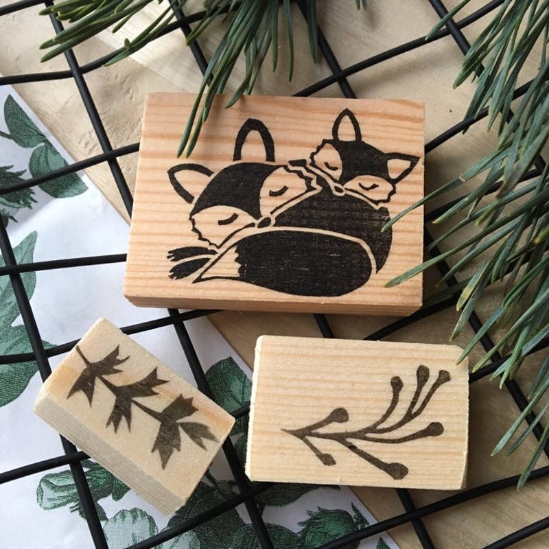 Fox Stamp - Etsy UK